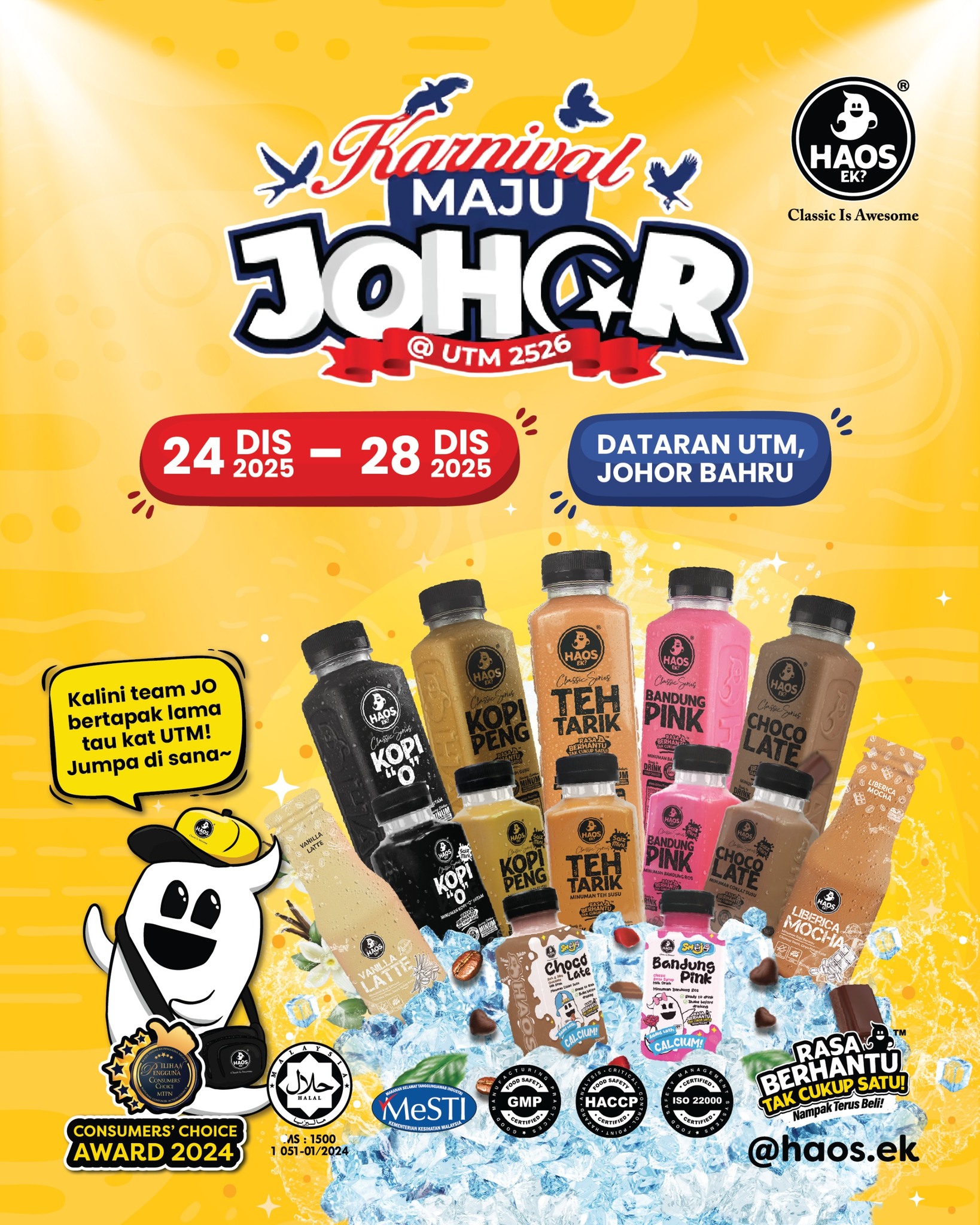 Jom ber-Haos Ek? di Karnival Maju Johor ,Dataran UTM Johor 24-28 Dis ...